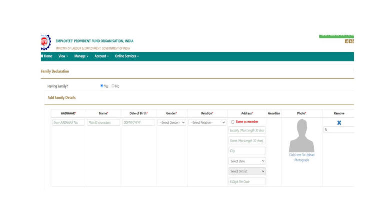 EPF Nominee Update Online: How to Update Nominee in EPF